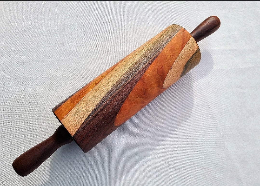 Traditional style Multi-Wood rolling pin | Bakers style rolling pin in ...
