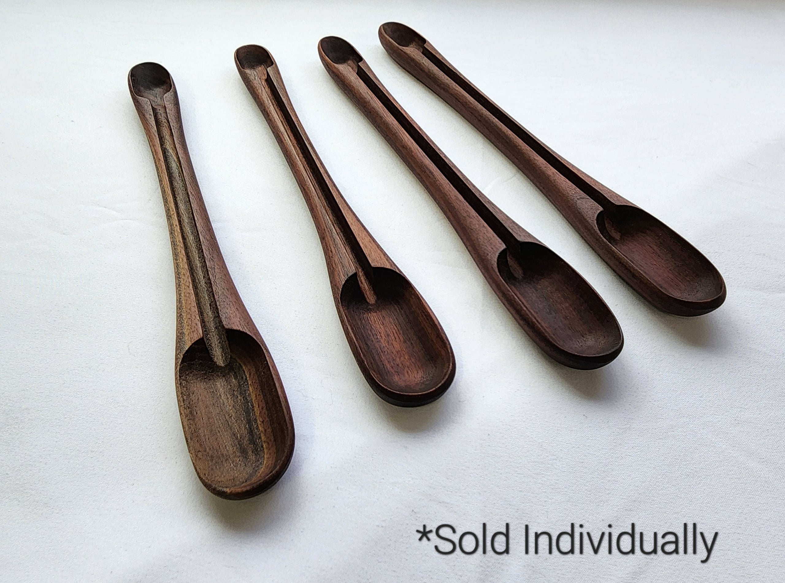 Hand Carved Tasting Spoons in Cherry or Black Walnut | Smoky Mountain ...